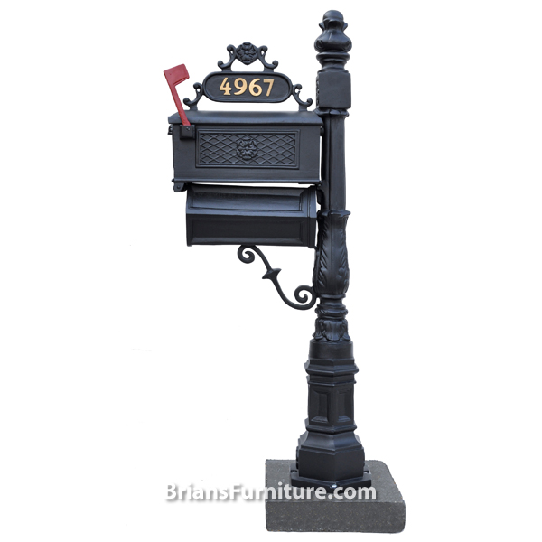 Horsehead Fleur-de-Lis Mailbox | Brian's Furniture